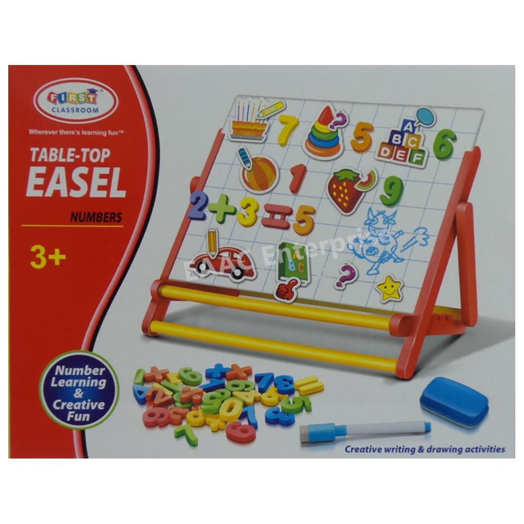 Magnetic Learning Case Drawing Board Numbers WITH STAND, Hobbies & Toys ...