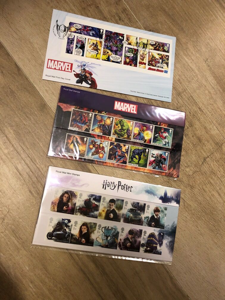 Marvel Spider-Man hulk doctor strange iron man Thor Harry Potter stamp ...