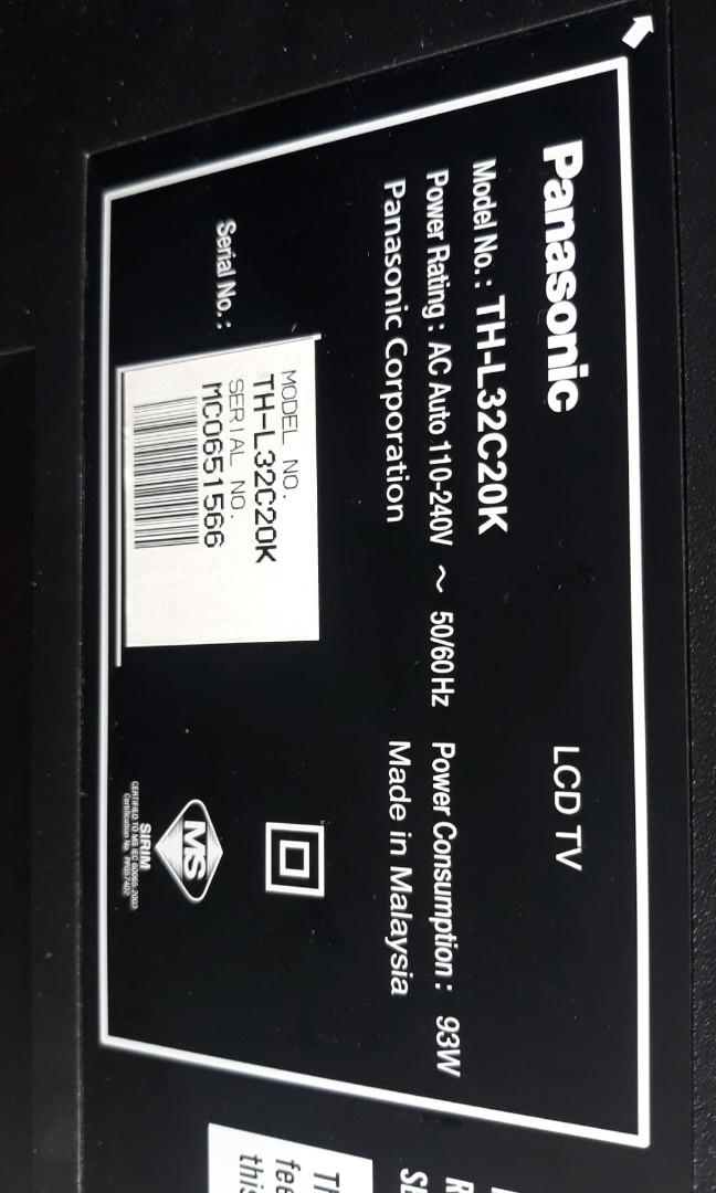 Power board Panasonic lcd TV, TV & Home Appliances, TV & Entertainment ...