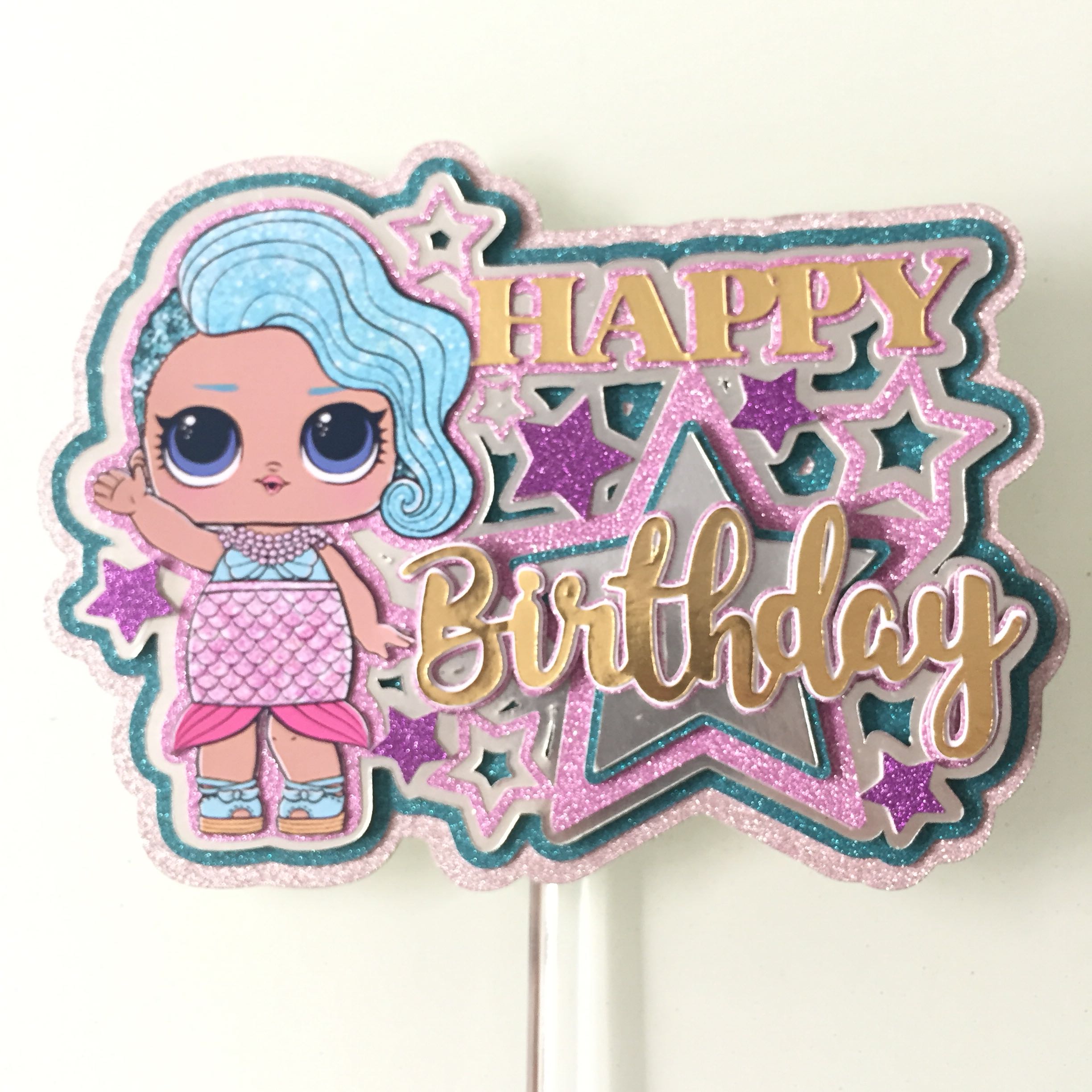 Premium LOL Cake Topper, Hobbies & Toys, Stationery & Craft, Occasions ...