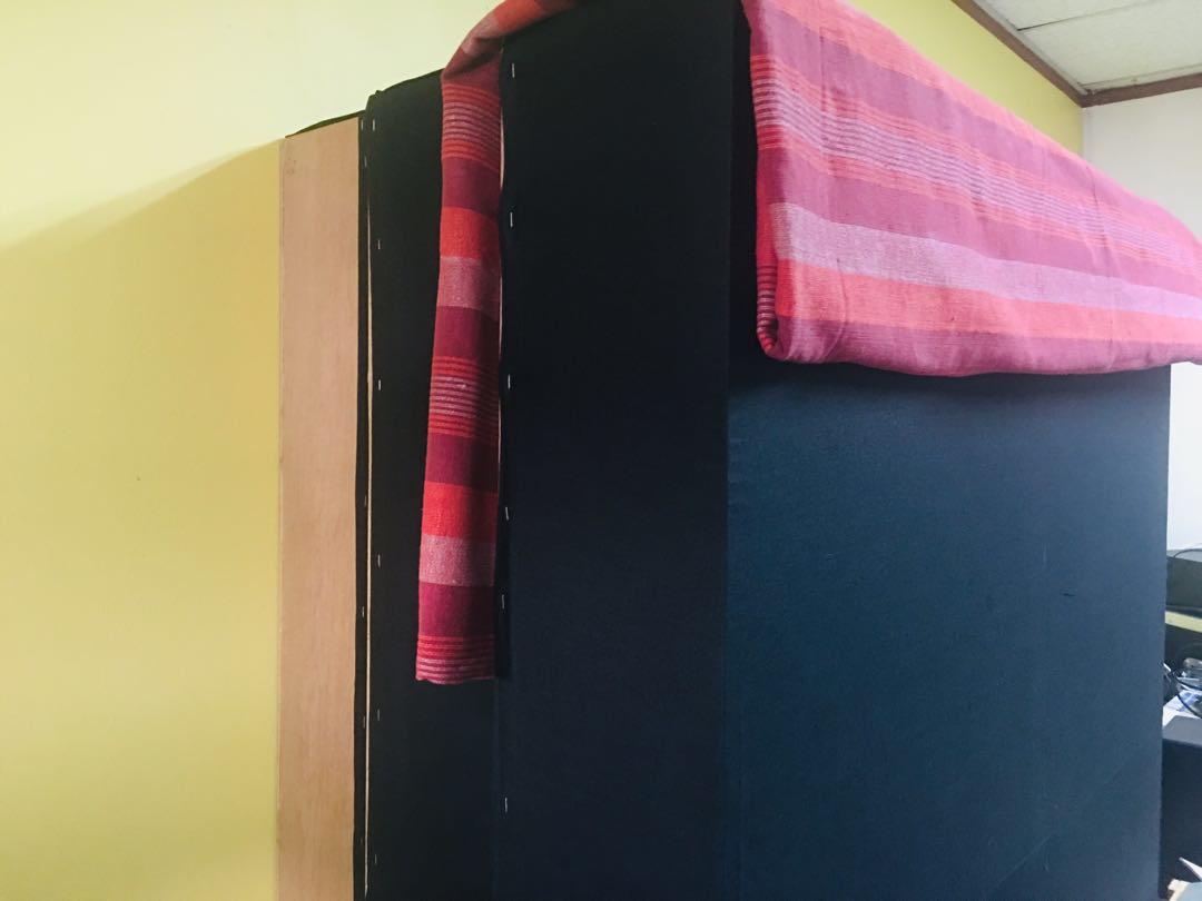 Set of 3 configurable Acoustic baffles on wheels for sound studio ...