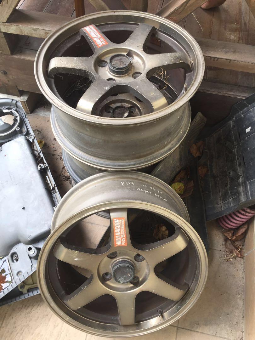 Sport rim TE37, Auto Accessories on Carousell