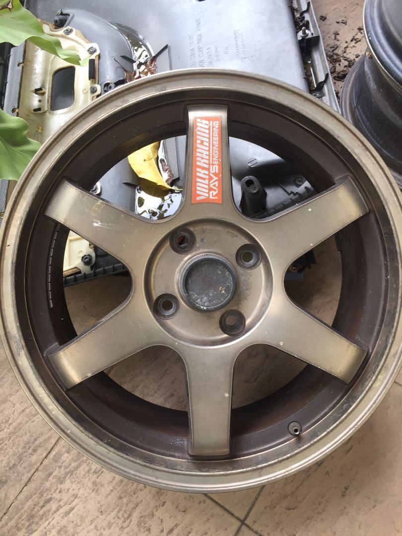 Sport rim TE37, Auto Accessories on Carousell