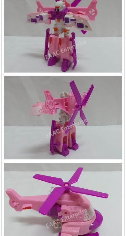 Tobot Transformation Transformer Robot Car Helicopter Pink, Hobbies ...