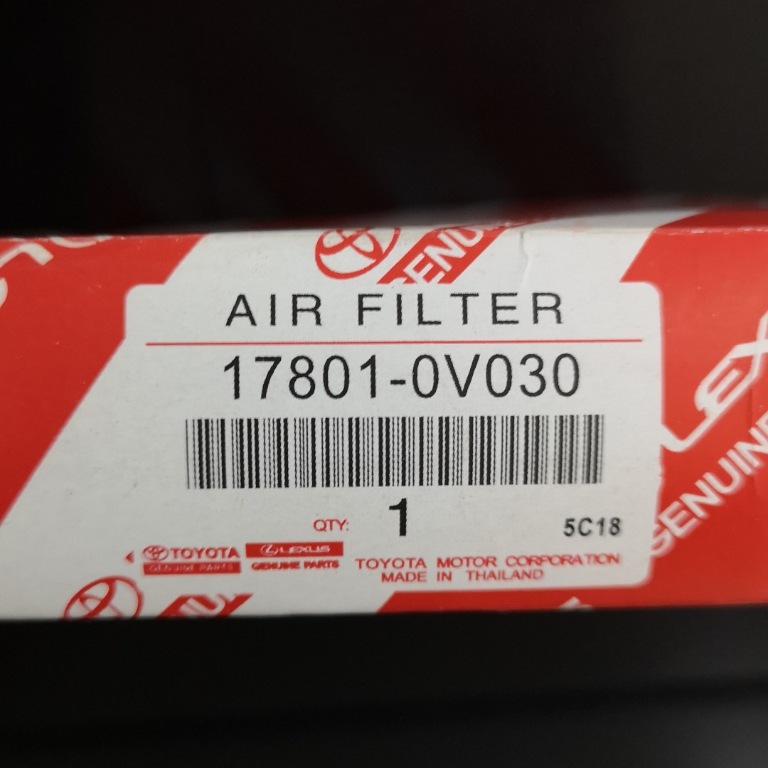 Toyota Air Filter 17801-0V030 (Suits: Camry, RAV4, ES200, ES300H, LS460 ...