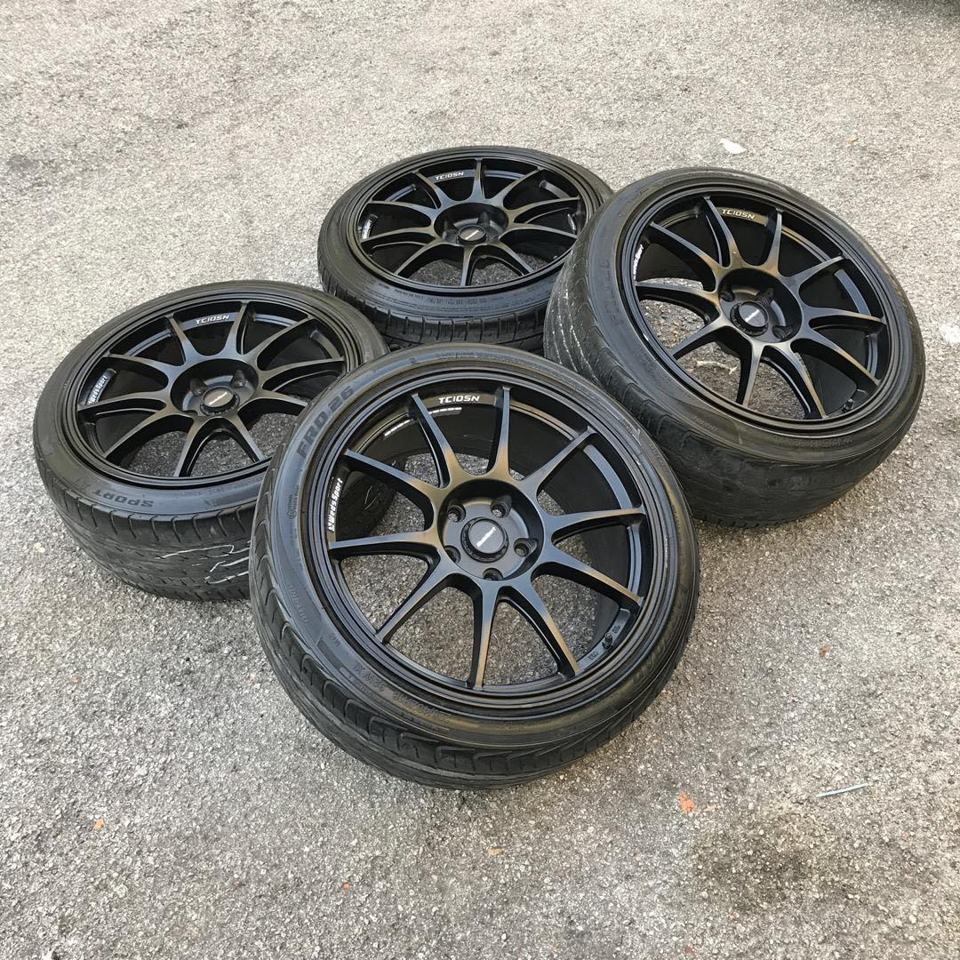 wedsport tc105n 18 inch sports rim volkswagen golf tyre 70%, Auto ...