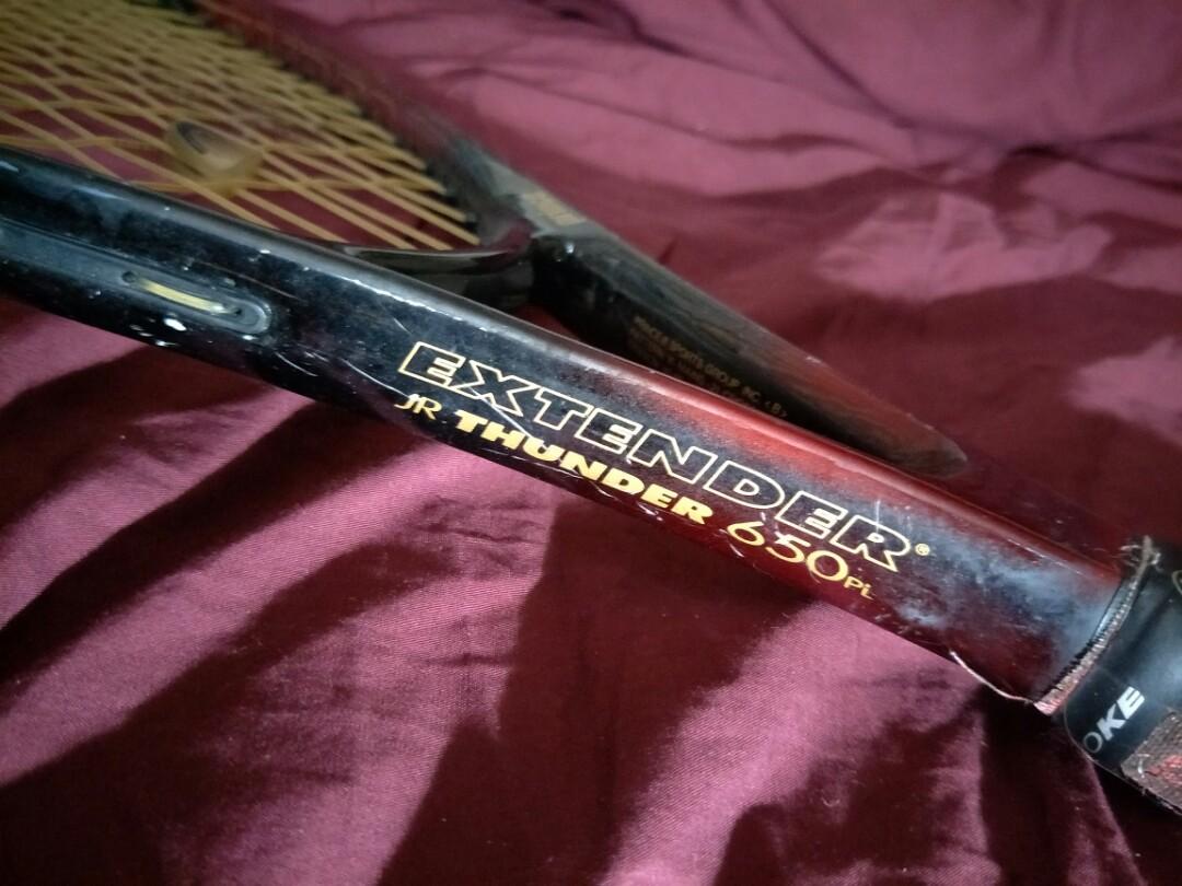 羽毛球拍 PRINCE TENNIS RACKET EXTENDER 650 POWER LEVEL JR THUNDER, 運動產品, 運動 ...