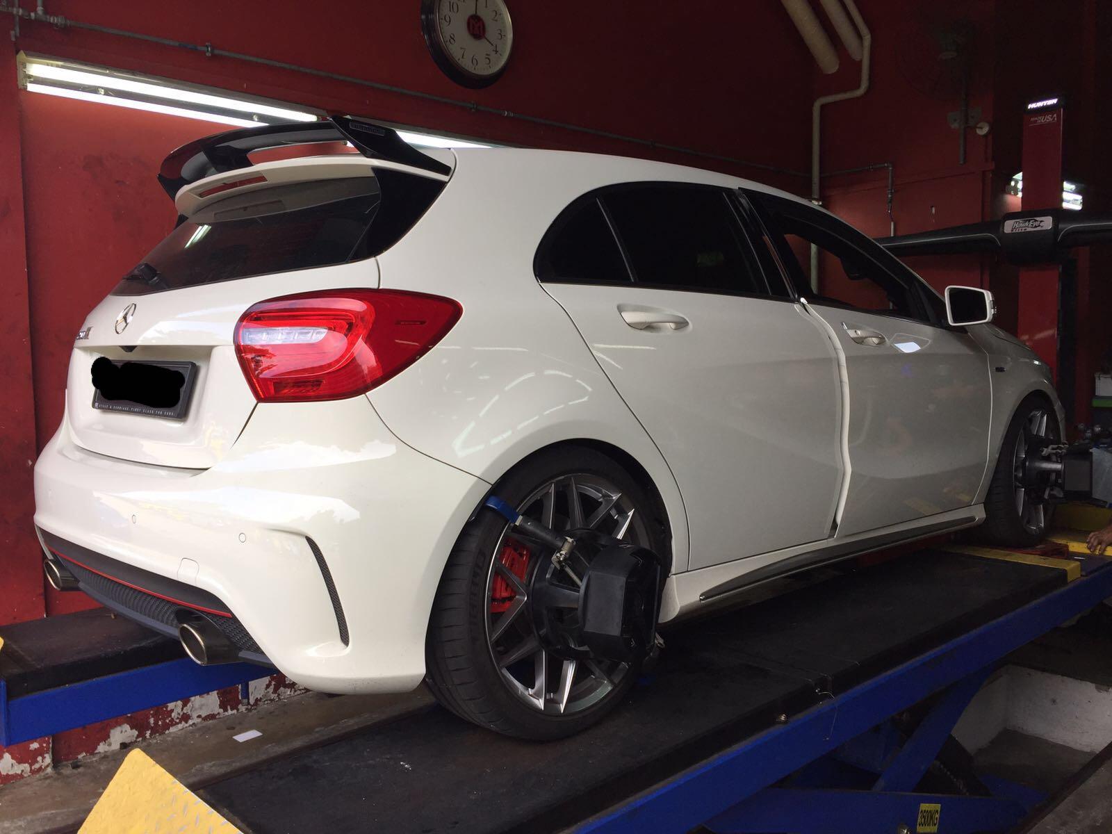 Brabus spoiler for Mercedes W176, Car Accessories, Accessories on Carousell