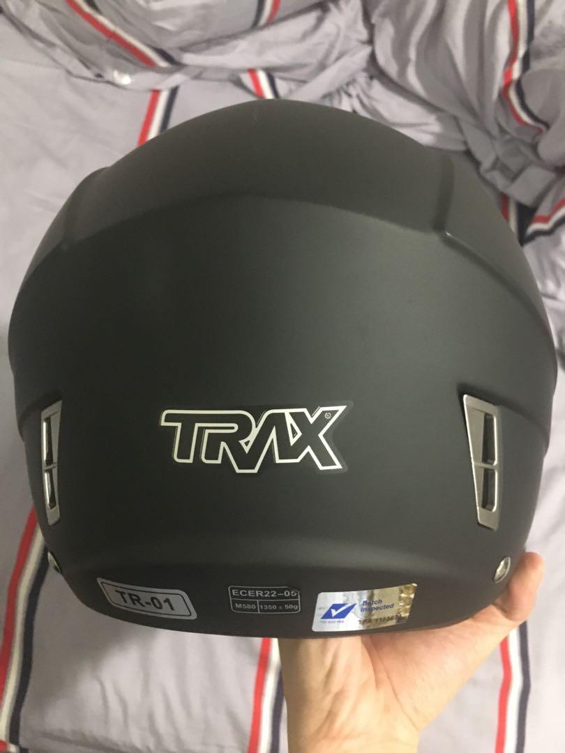 BNIP TRAX Helmet TR01 with Sun Visor, Motorcycles, Motorcycle Apparel ...