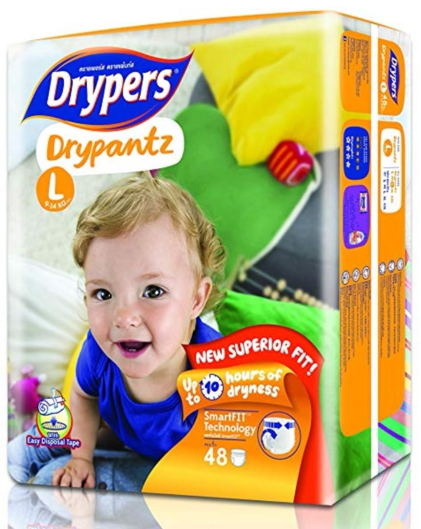 Drypers Drypantz L, Babies & Kids, Bathing & Changing, Diapers & Baby ...