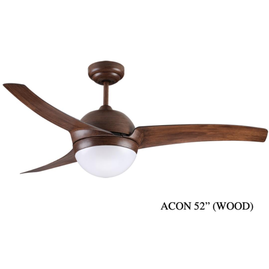 Fanco A-CON Ceiling Fan 42" / 52" with 3tone Light and remote, Home ...
