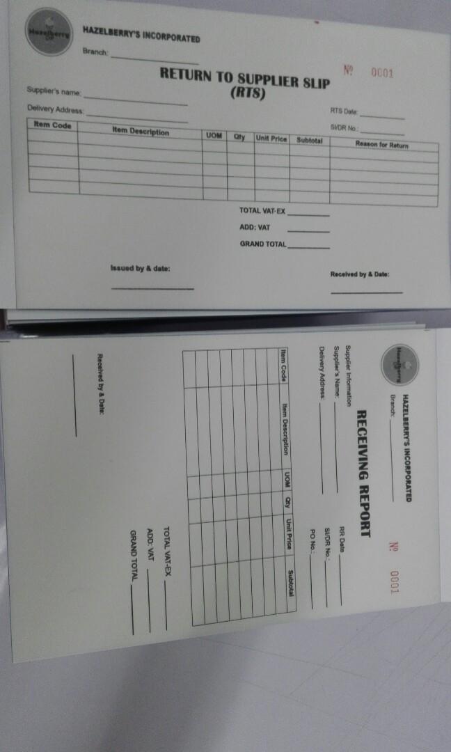 Internal Receipt & Forms, Everything Else, Others on Carousell