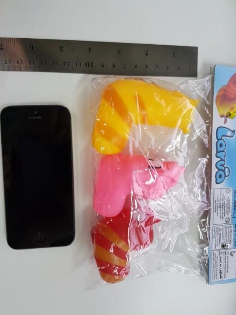 Larva Toy / Figurines / Cake Toppers (3 Pcs A Set), Hobbies & Toys ...