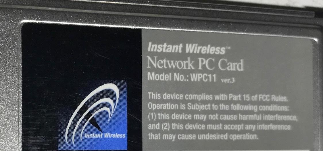 Linksys WPC11 WPA2 AES PCMCIA Wifi Wireless card for Amiga A600 A1200 ...