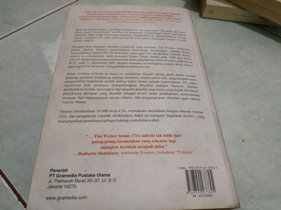 Membongkar Kegagalan CIA, Buku & Alat Tulis, Buku di Carousell
