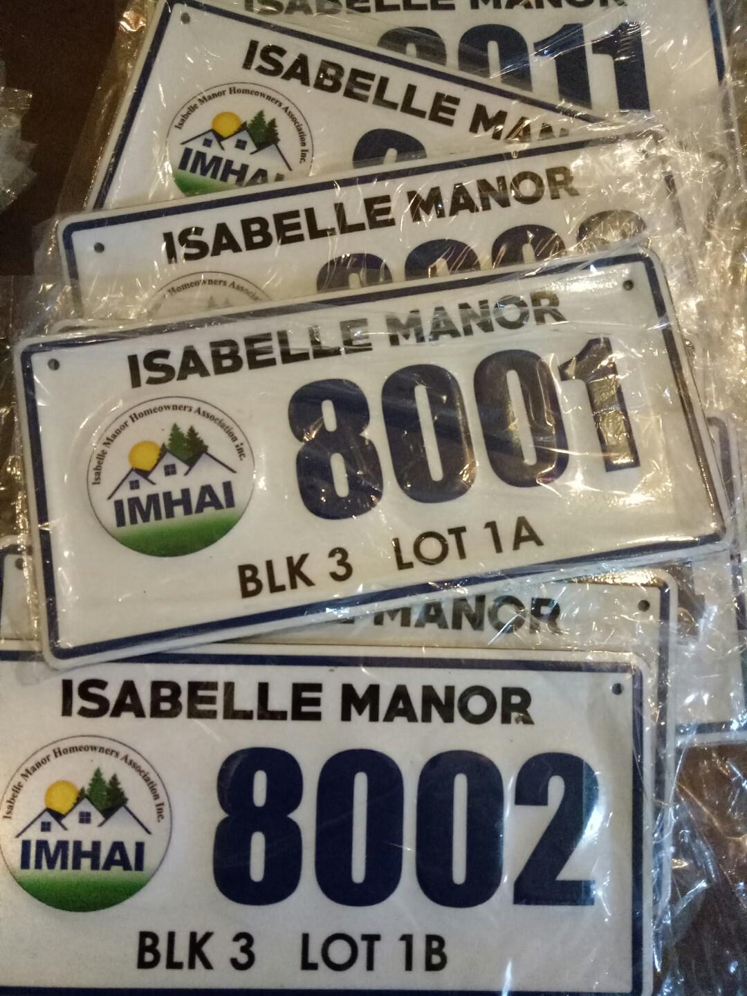 Metal embossed plate business plate house number plate business plate ...