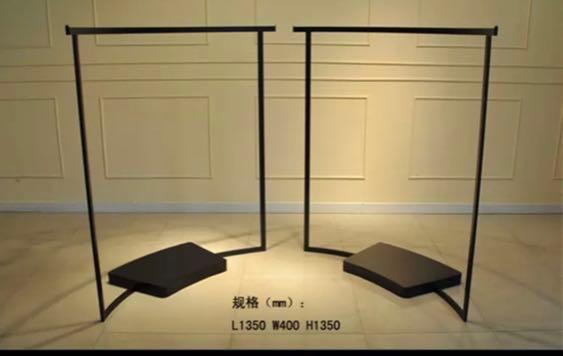 Rose Gold Curved Clothes Rack, Furniture & Home Living, Bathroom ...