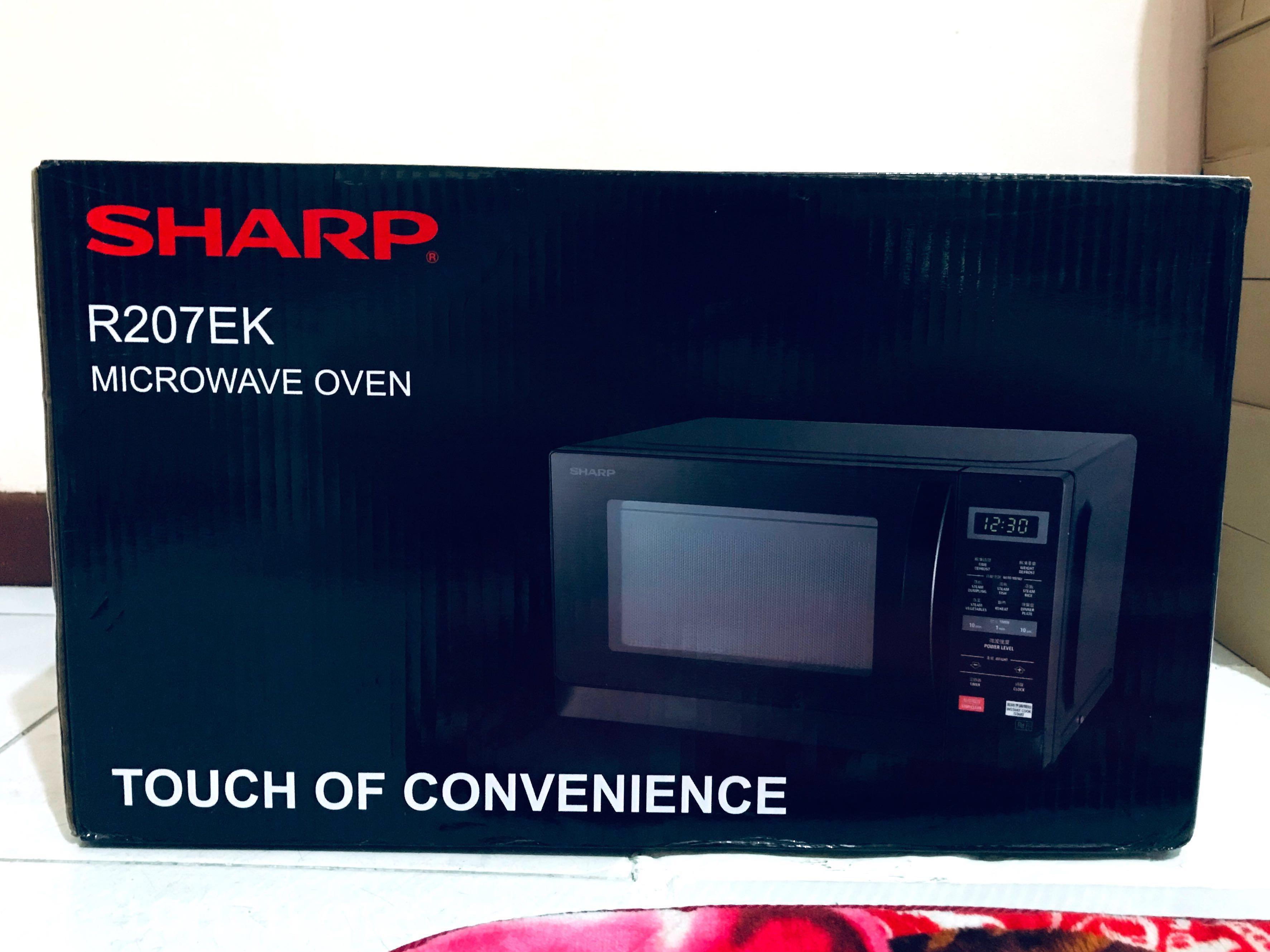SHARP 20L Microwave R207EK Black, TV & Home Appliances, Kitchen ...