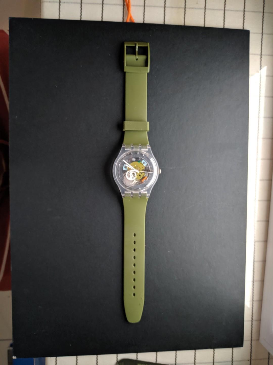 Swatch transparent watch for men, Men's Fashion, Watches & Accessories ...