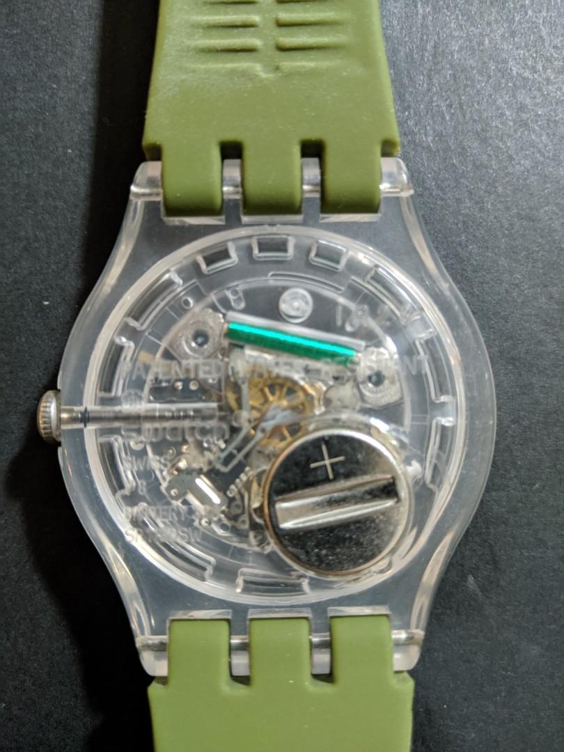Swatch transparent watch for men, Men's Fashion, Watches & Accessories ...