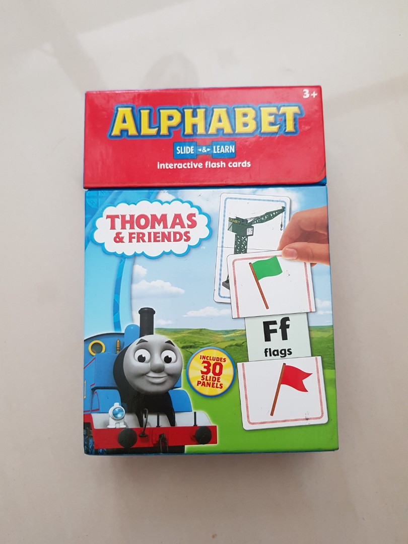 Thomas & Friends alphabet slide & learn flash cards, Hobbies & Toys ...