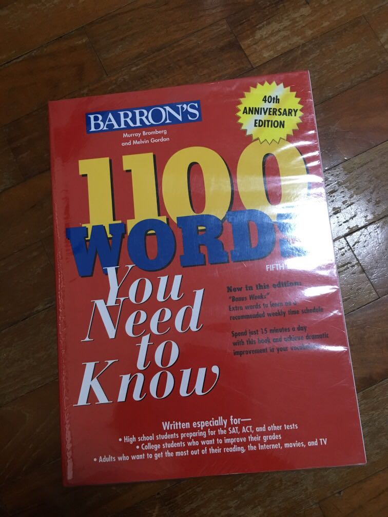 1100 Words You Need To Know, Hobbies & Toys, Books & Magazines, Fiction ...