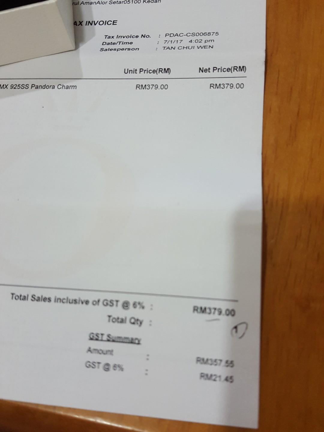 Authentic Pandora Charm. Full package., Women's Fashion, Jewelry ...