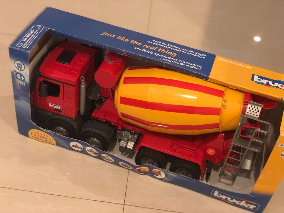 Bruder Cement Mixer - Red, Toys & Collectibles, Mainan di Carousell
