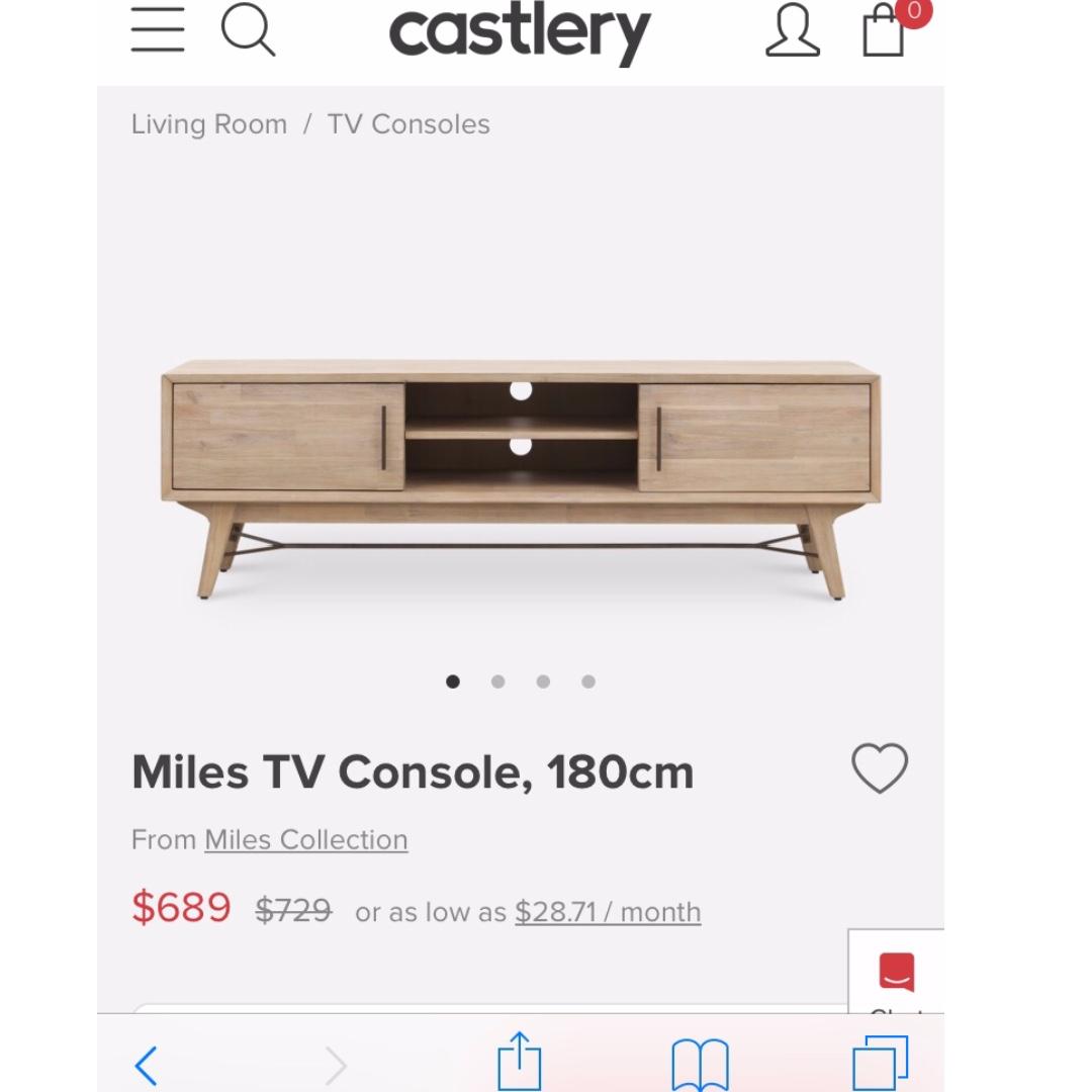 Castlery Miles TV console, Furniture & Home Living, Furniture, TV ...