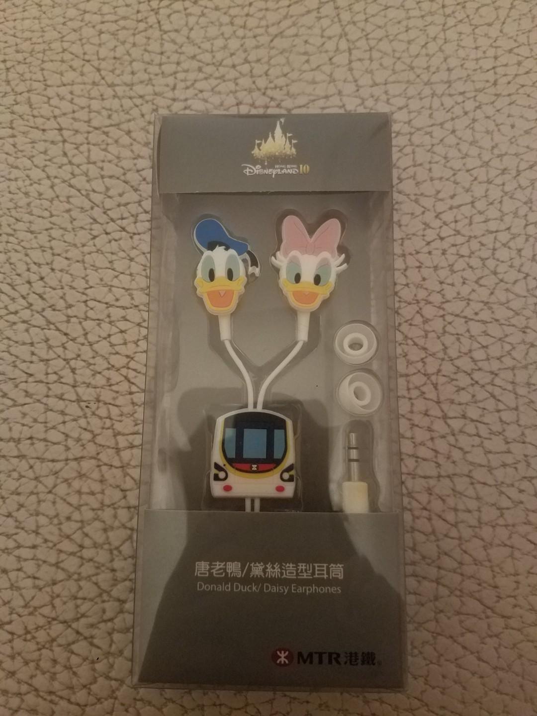 Donald and Daisy Duck earphones, 音響器材, 頭戴式/罩耳式耳機 - Carousell