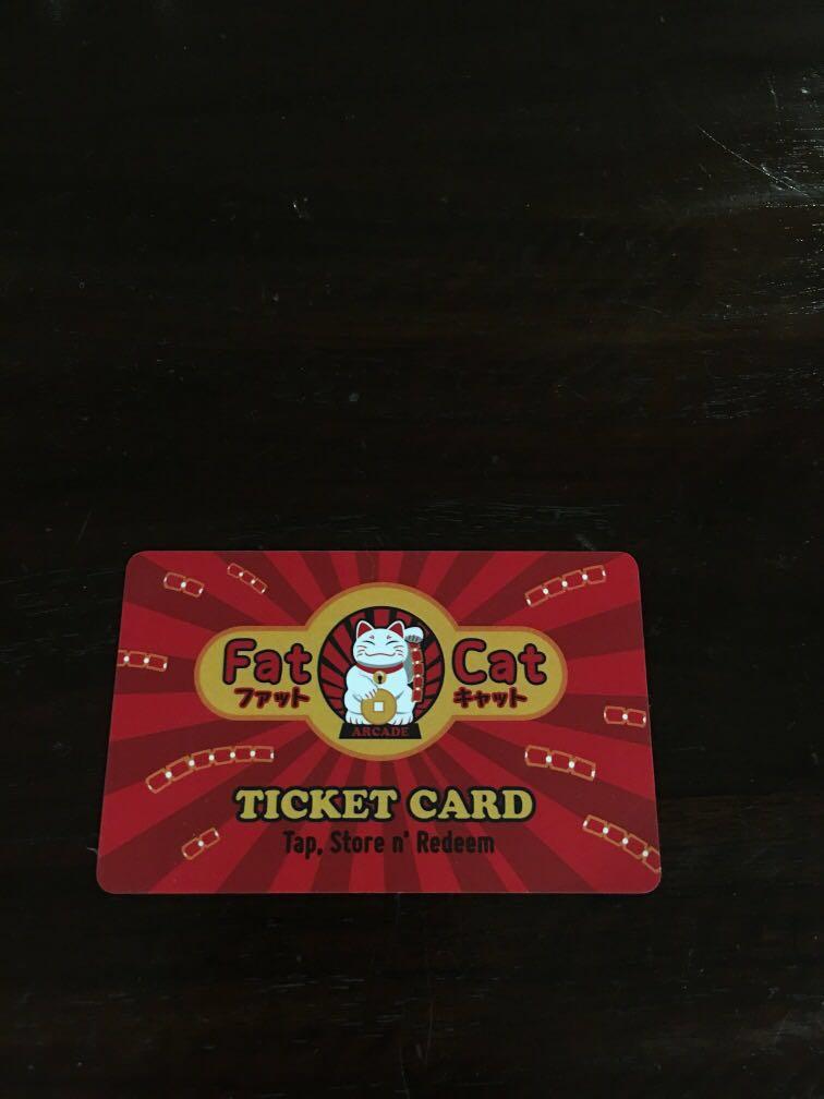 Fat cat arcade card, Everything Else on Carousell