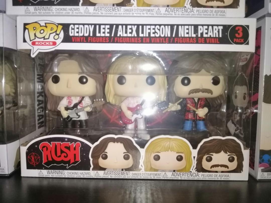 Funko Pop Rocks Rush Band, Hobbies & Toys, Toys & Games on Carousell