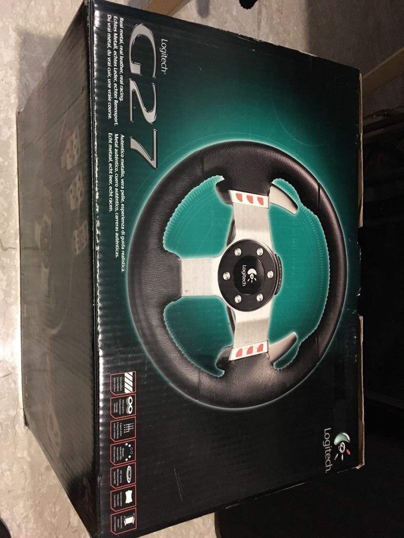 Logitech G27 Racing Wheel + WheelStand Pro, Video Gaming, Gaming ...