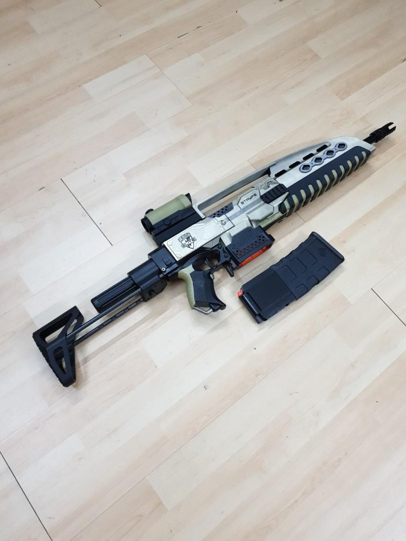 Nerf modified stryfe xm8 brand new 10/10, Hobbies & Toys, Toys & Games ...