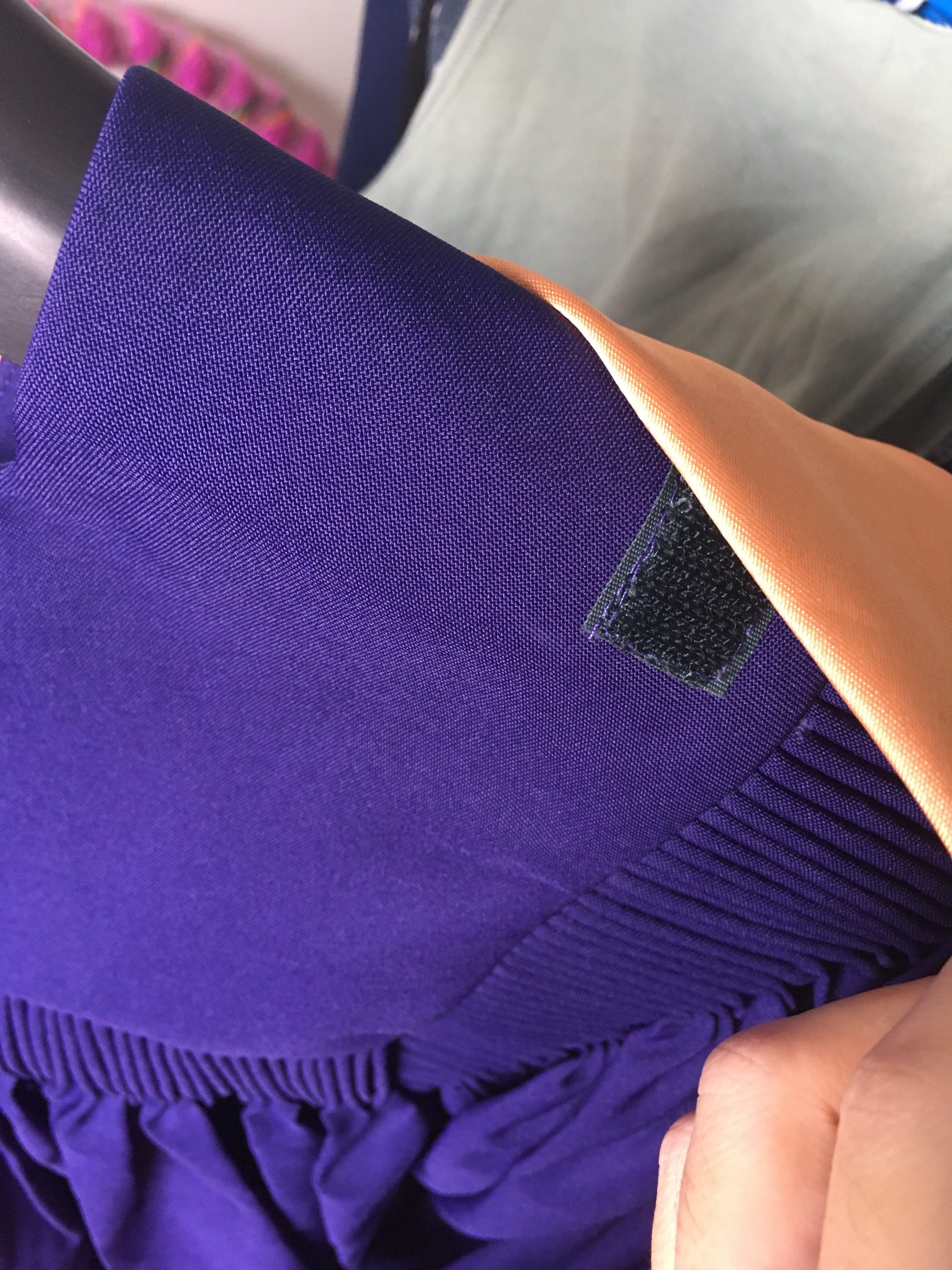 NUS Graduation Gown (Social Science) - Orange hood + Mortarboard + bag ...