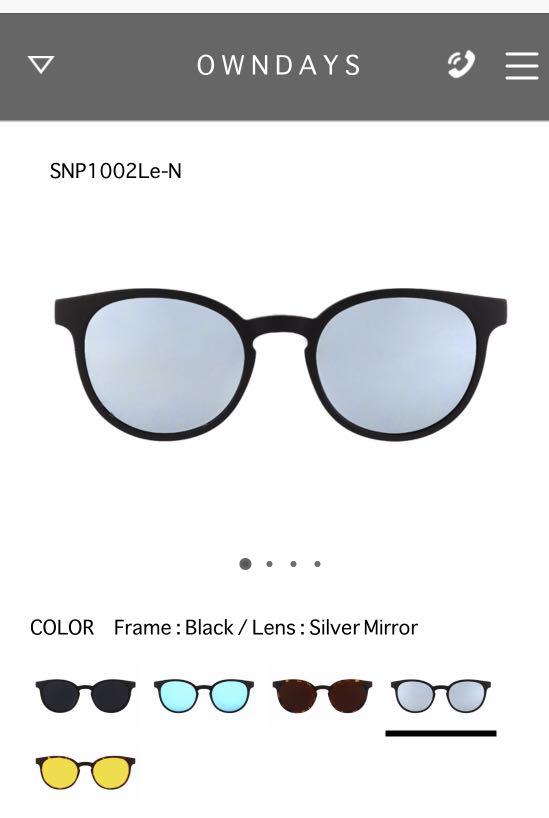 Owndays Snap On, Women's Fashion, Watches & Accessories, Sunglasses ...