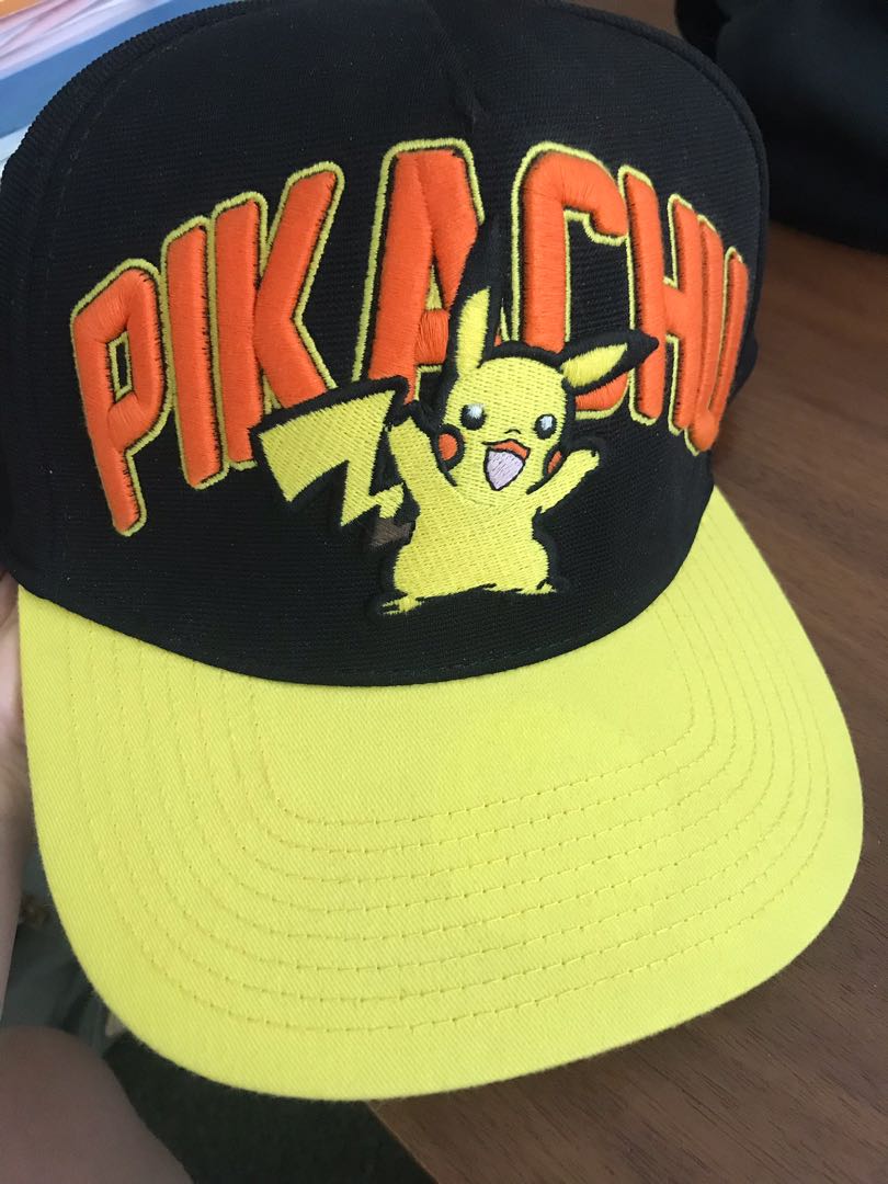 Pokemon cap, Fesyen Pria, Aksesoris, Topi di Carousell