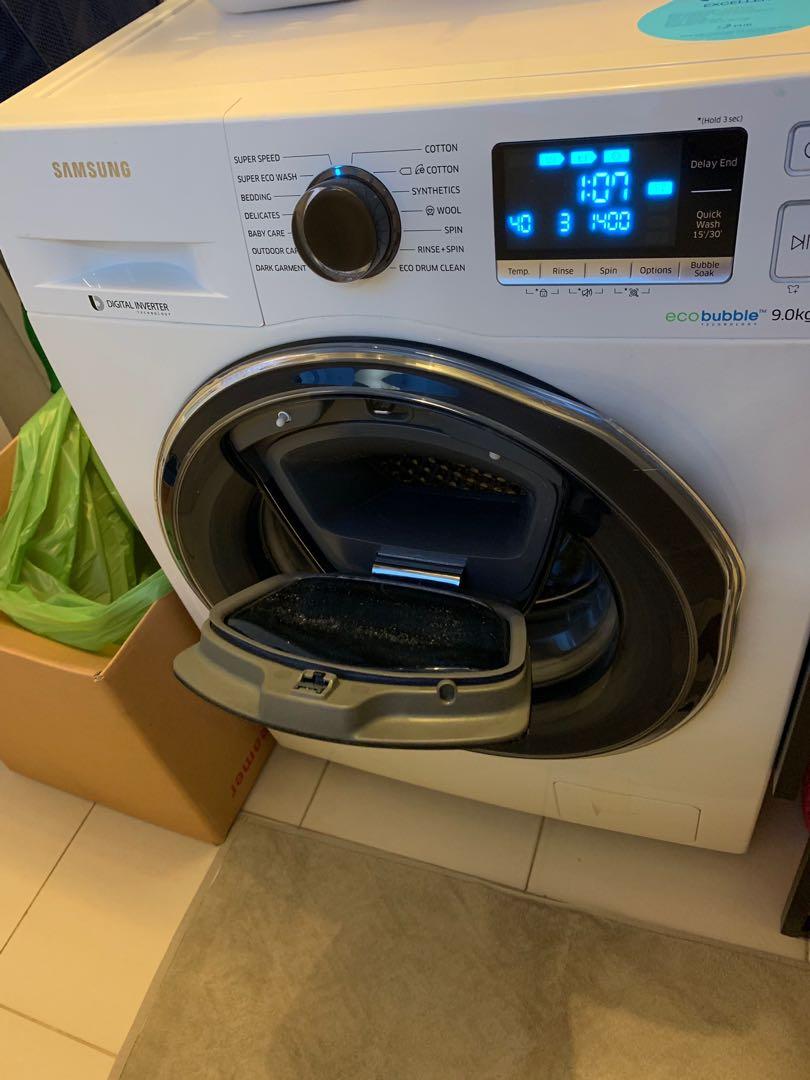 Samsung Washing Machine (9kg with add wash function), TV & Home ...