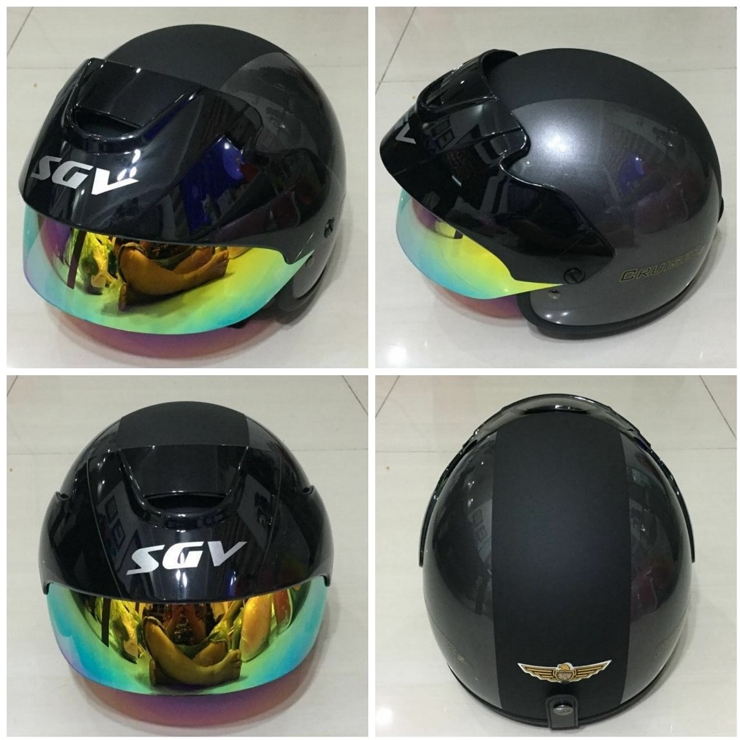 Sgv Cruiser Helmet, Motorcycles, Motorcycle Accessories on Carousell