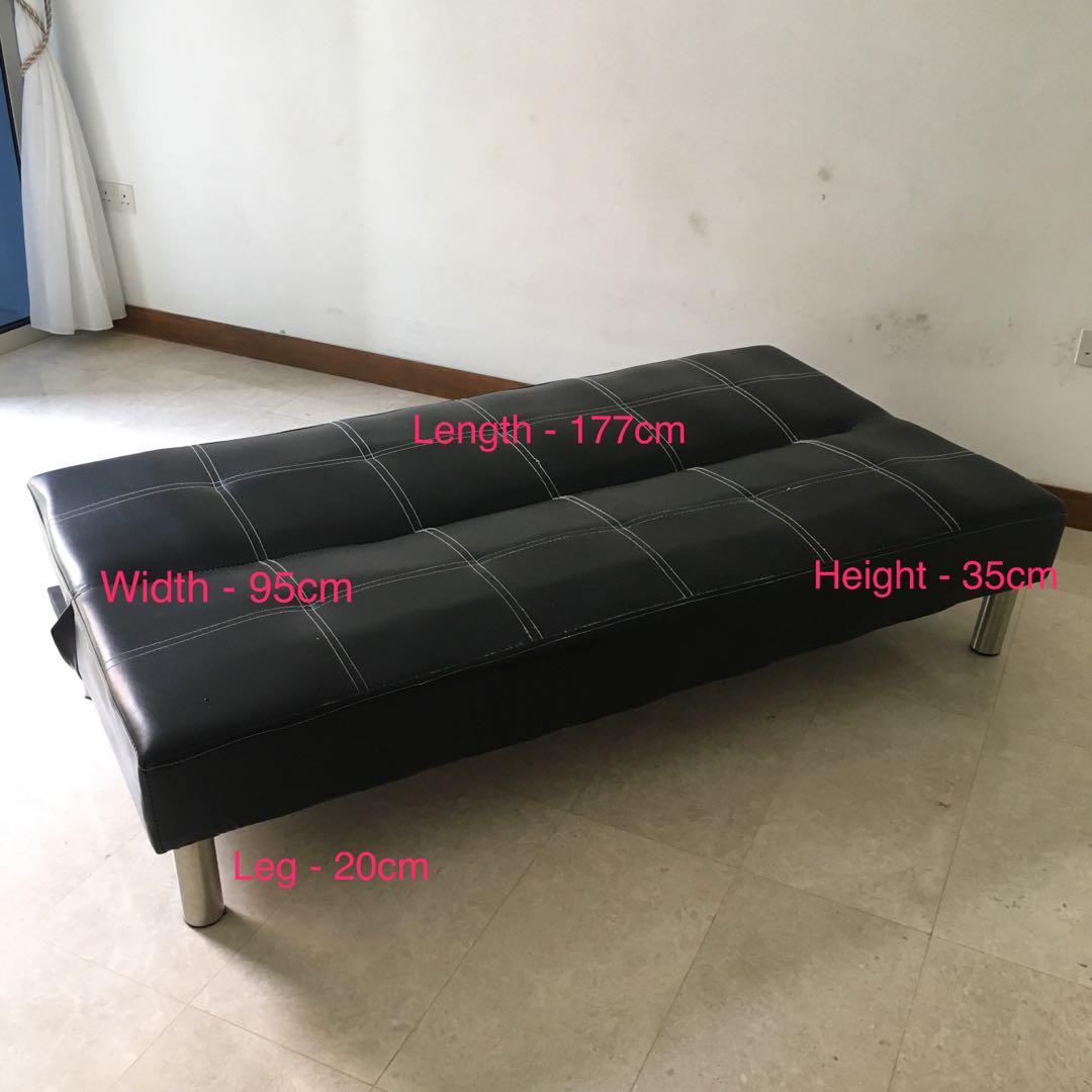 Sofa Bed PVC, Furniture & Home Living, Furniture, Sofas on Carousell