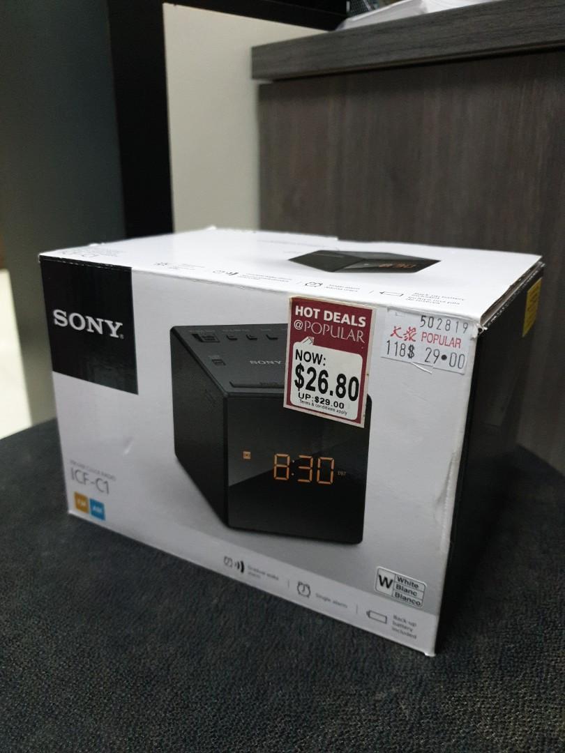 Sony Alarm Clock with Radio, Furniture & Home Living, Home Decor ...