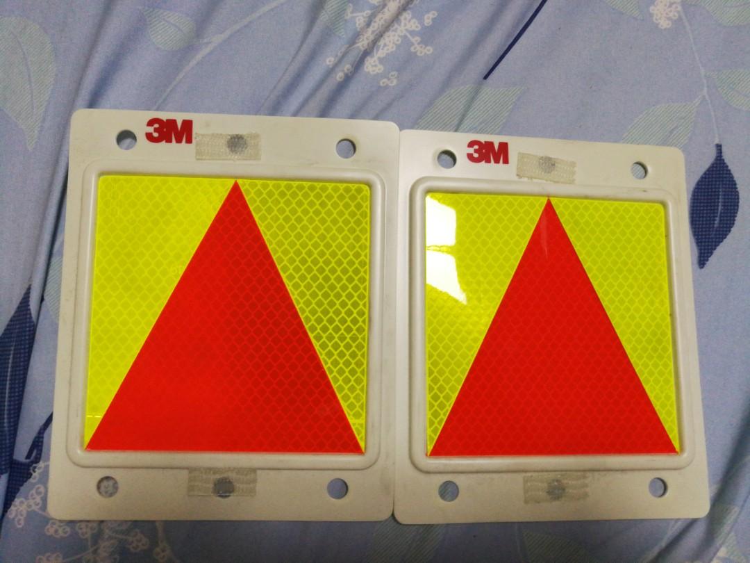 3M New Driver P Plate, Car Accessories, Car Plates on Carousell