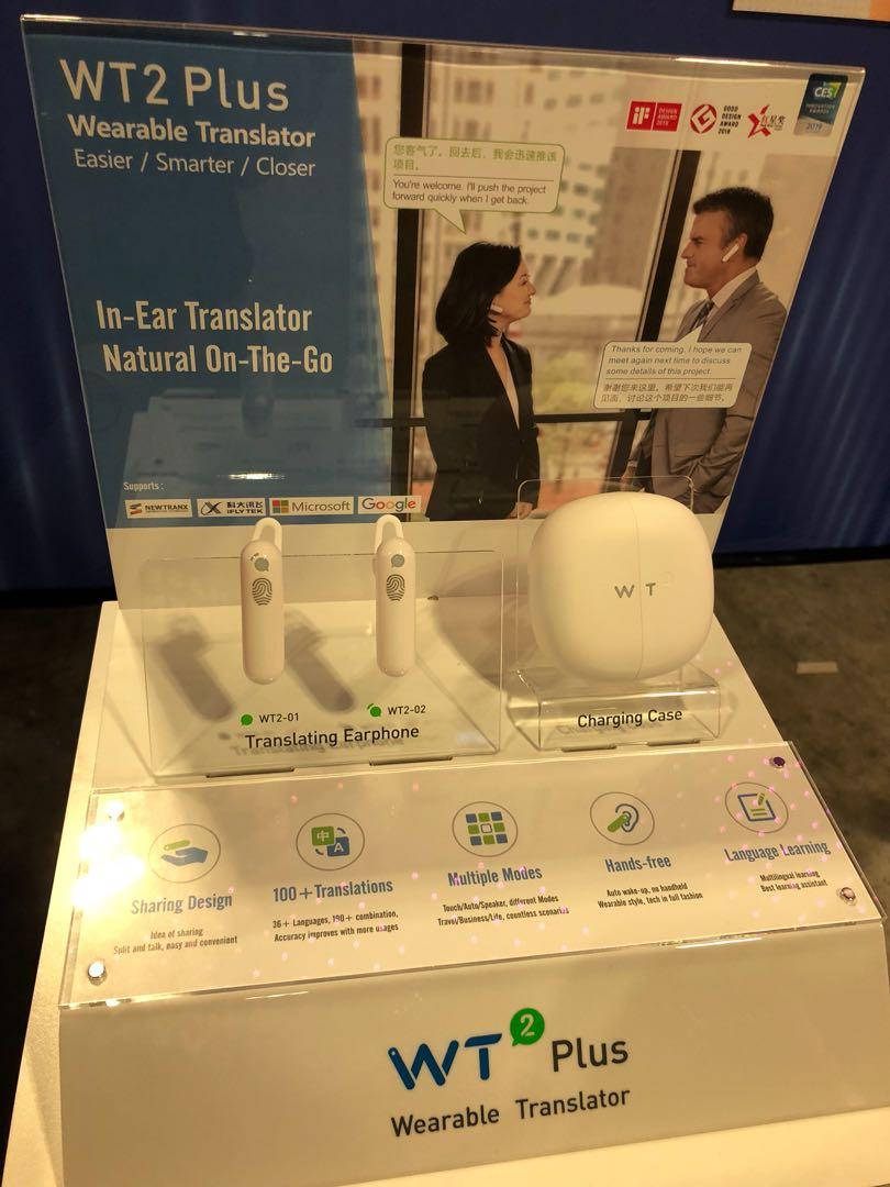 WT2 Plus AI Wearable Translator, Audio, Portable Audio Accessories on Carousell