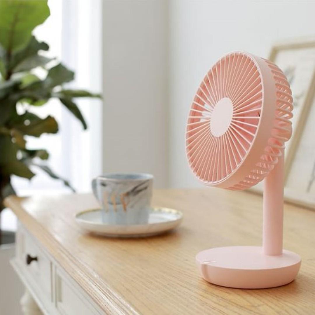 5th Generation USB Desktop Table Fan Mini Wireless Rechargeable Long ...