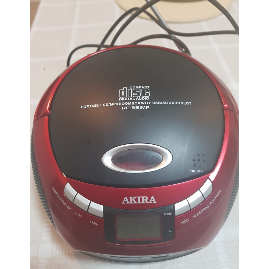 AKIRA RC-921MP Portable CD player, Audio, Portable Music Players on ...