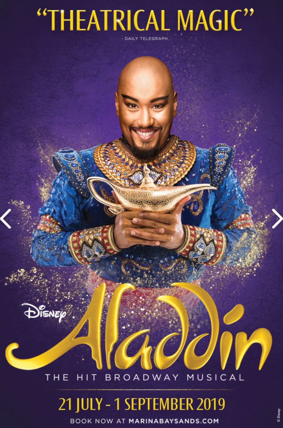 Aladdin Musical, Tickets & Vouchers, Event Tickets on Carousell