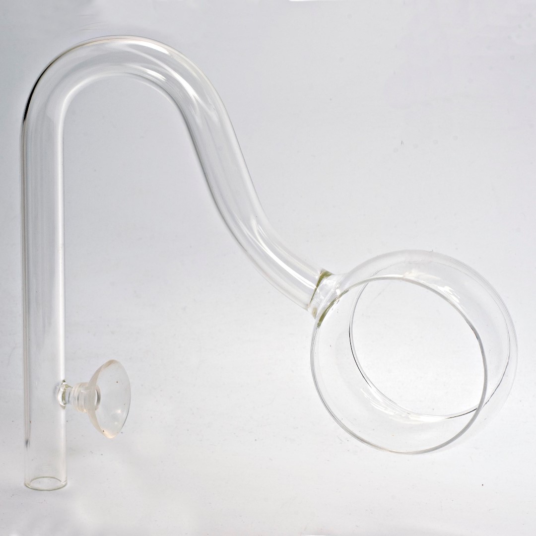 Aquarium Tank 13mm 17mm Glass Lily Pipe Spin Outflow Water Filter Pipe ...
