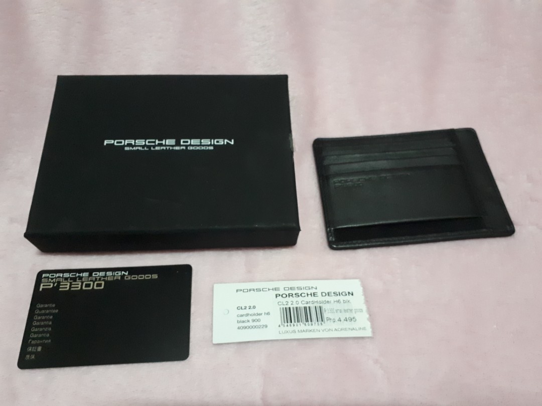 Authentic Porsche Design Leather Card Holder, Men's Fashion, Watches ...