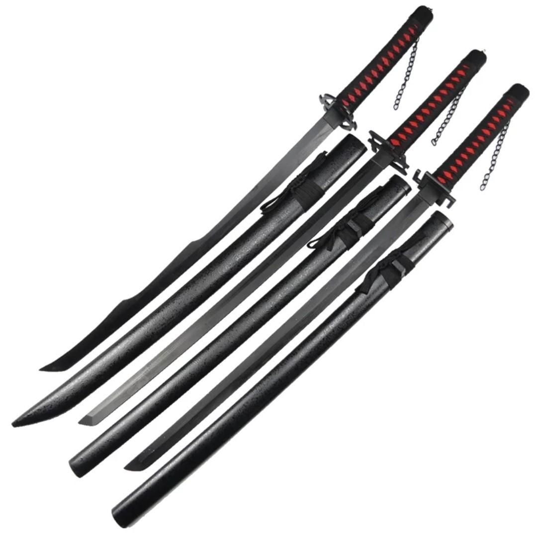 Bleach - Ichigo Kurosaki Tensa Zangetsu Wooden Toy Sword Katana ...