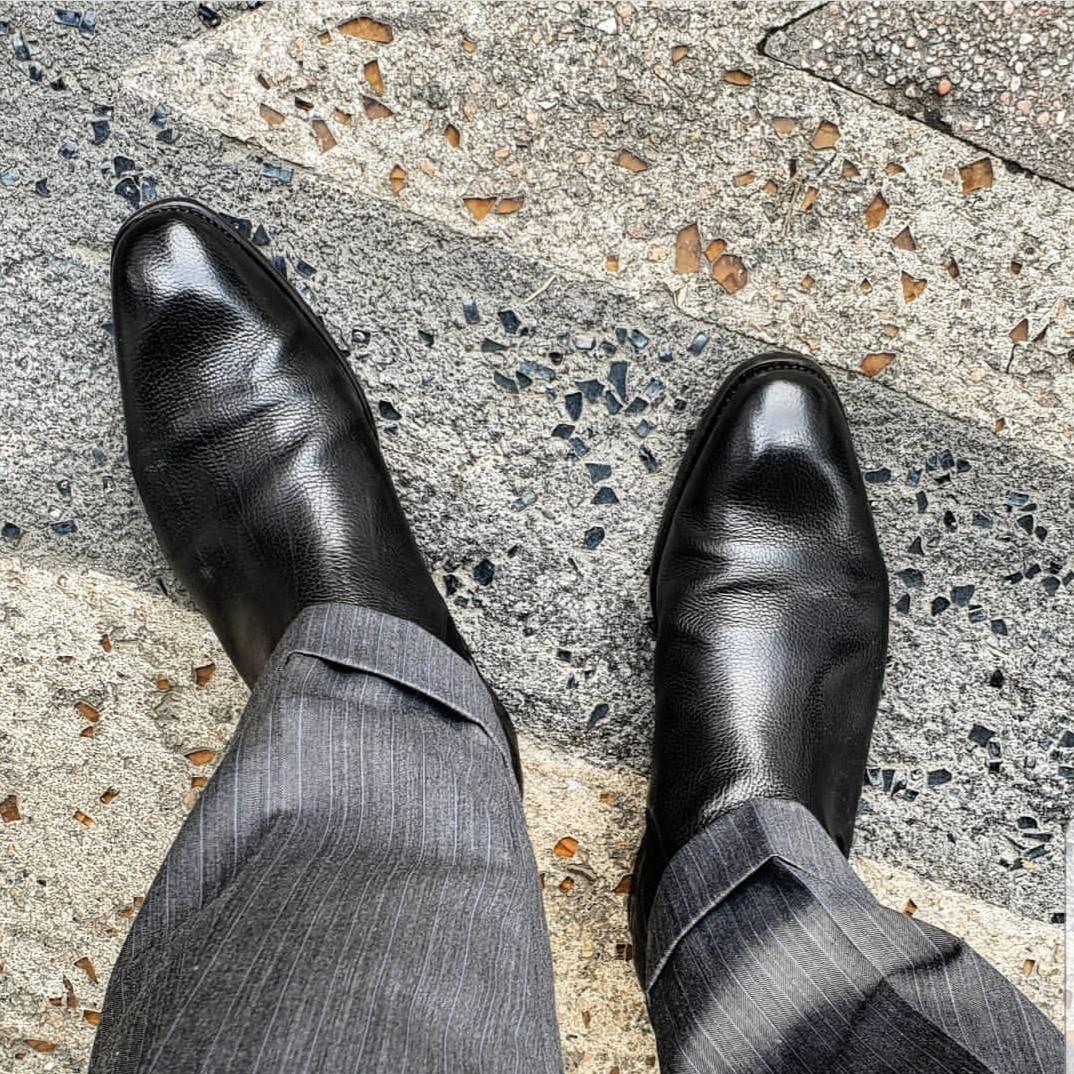 Carmina chelsea boots in Black Lama Calf, Men's Fashion, Footwear ...